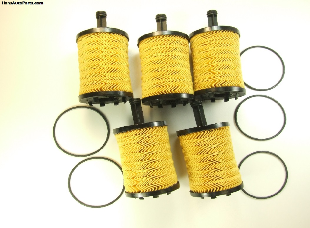 071115562C $18 VW Audi Oil Filter Set of 5 Jetta Passat 2.0 A6 2.0 A3 ...