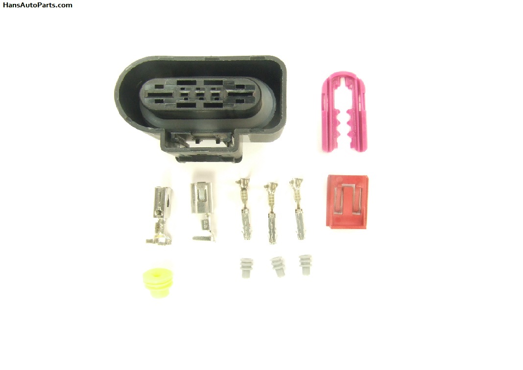 1K0919231 $5 VW Audi Black 5 Pin Electrical Connector Beetle Golf Audi