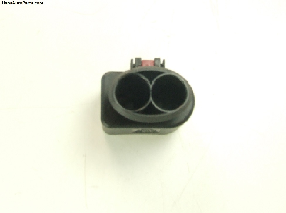 1K0971955 $9 OEM VW Audi Black 2 Pin Female Plug Beetle Golf Jetta Audi