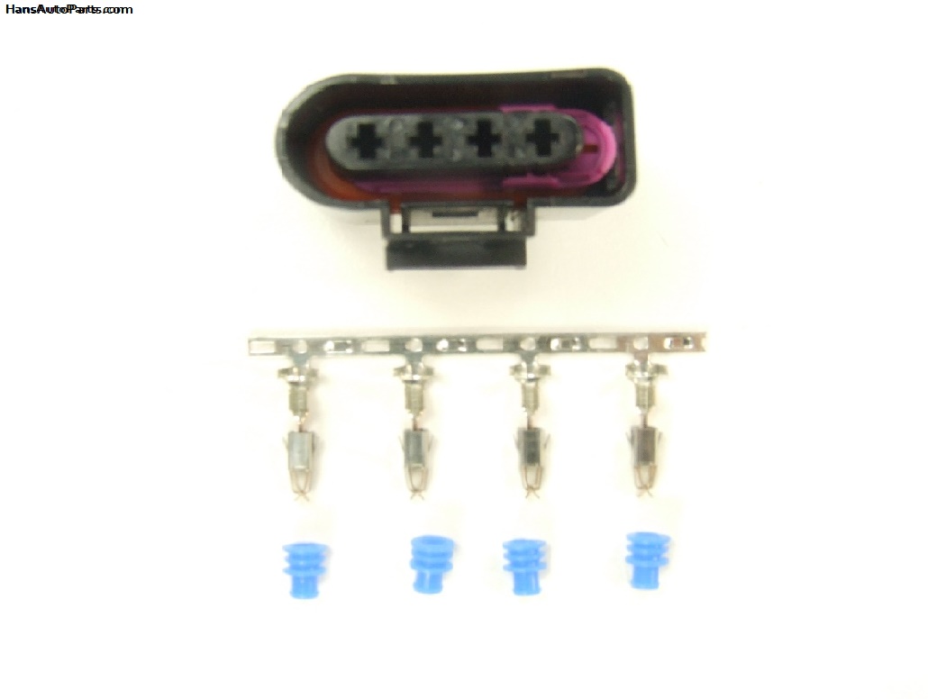 Black 4 Pin Electrical Connector 99-16 Golf Jetta Audi