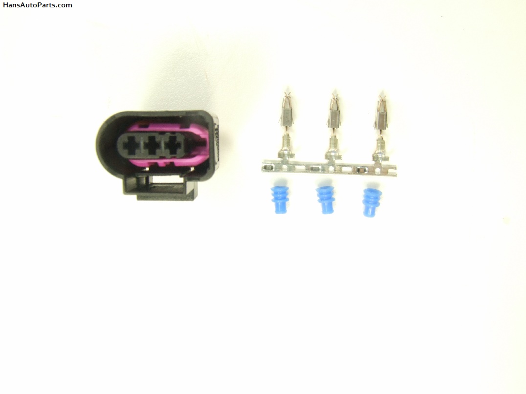 4D0971993 $5.00 3 Pin Violet Electrical Connector 03-16 Beetle Golf Jetta