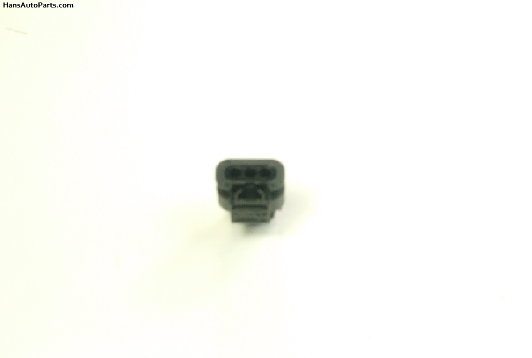 4H0973703 $5 OEM VW 3 Pin Black Female Connector Beetle Golf Jetta