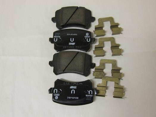 3C0698451F $52 OEM VW Audi Rear Brake Pads Passat A6/S6